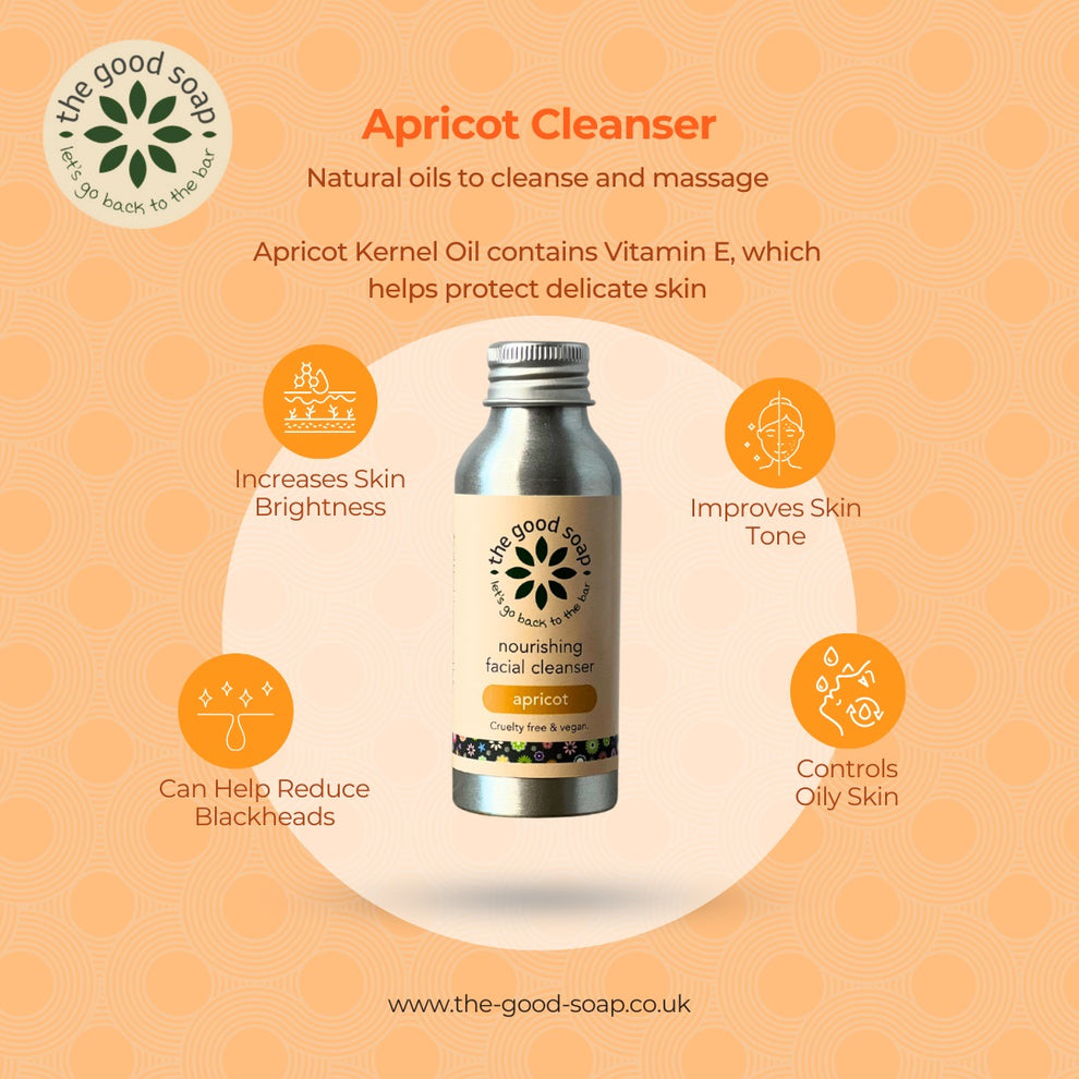 Apricot Oil Facial Cleanser | Unscented & Plastic-Free
